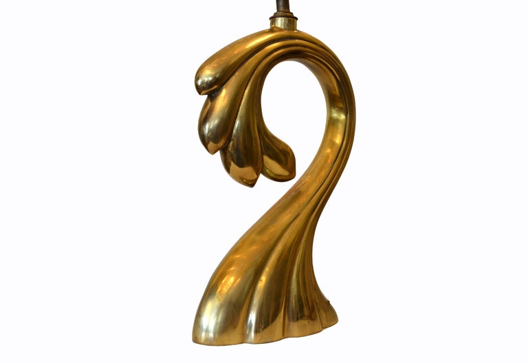 Pierre Cardin Manner Sculptural Brass Table Lamp Mid-Century Modern by ...