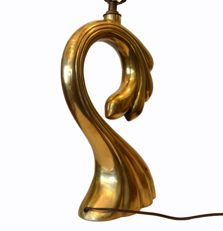 Pierre Cardin Manner Sculptural Brass Table Lamp Mid-Century Modern by ...