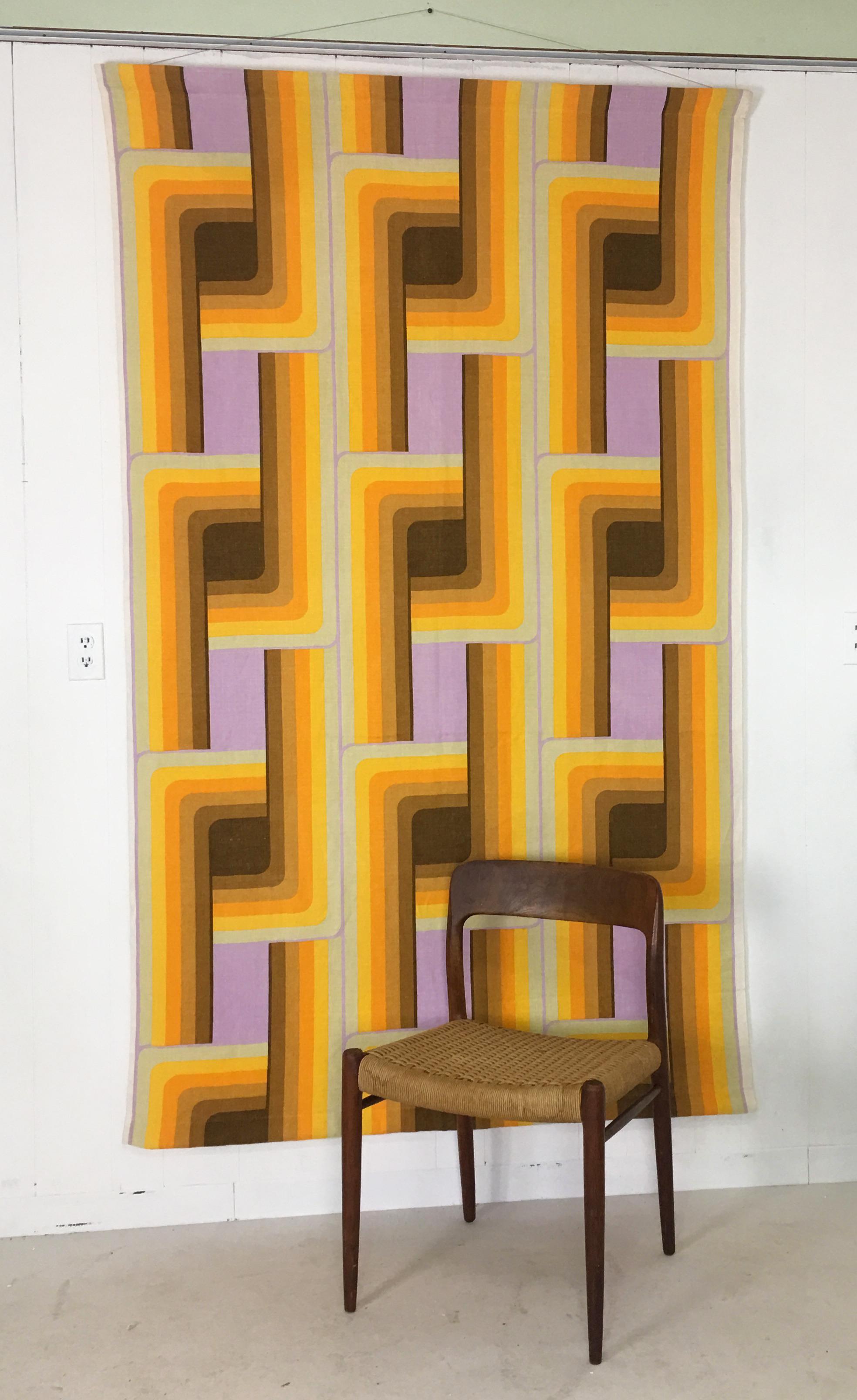 Pierre Cardin Wall Hanging Tissu Environnement at 1stDibs | print stand ...