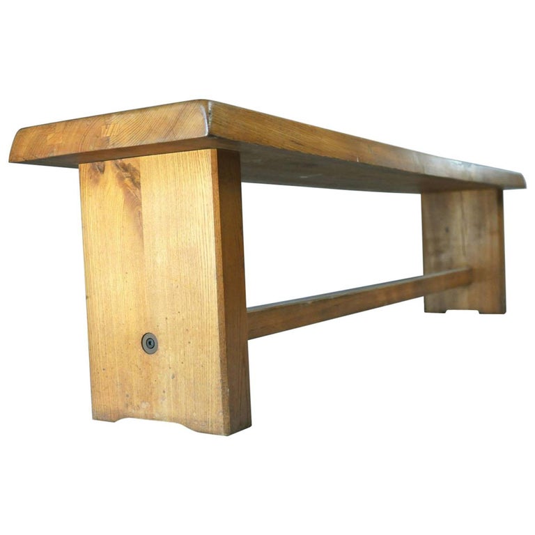 Pierre Chapo, Pillar Bench For Three S14B For Sale at 1stDibs | banc ...