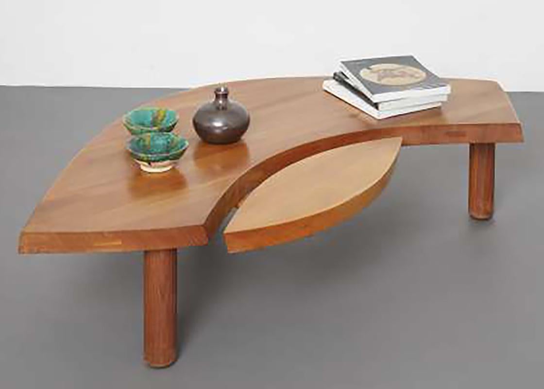 Pierre Chapo Solid Elmwood Coffee table T22C by Chapo Creation, France ...