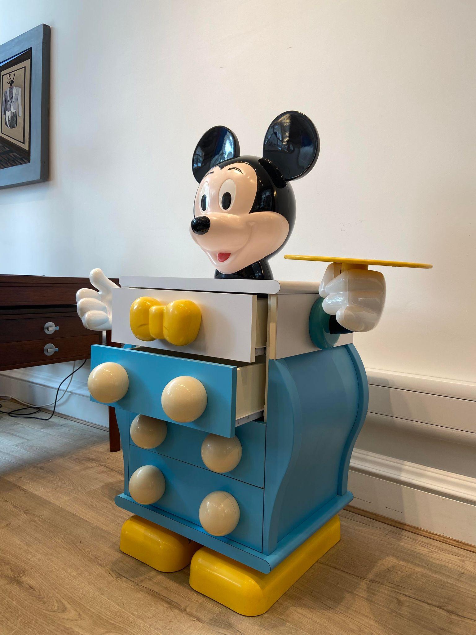 Pierre Colleu "Mickey Mouse" Plywood and Plastic Chest of Drawers ...