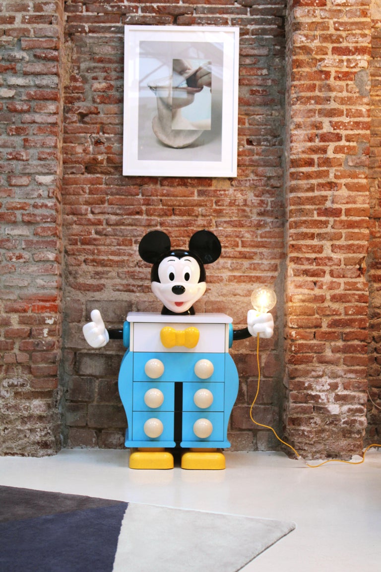 Pierre Colleu "Mickey Mouse" Plywood and Plastic Chest of Drawers ...