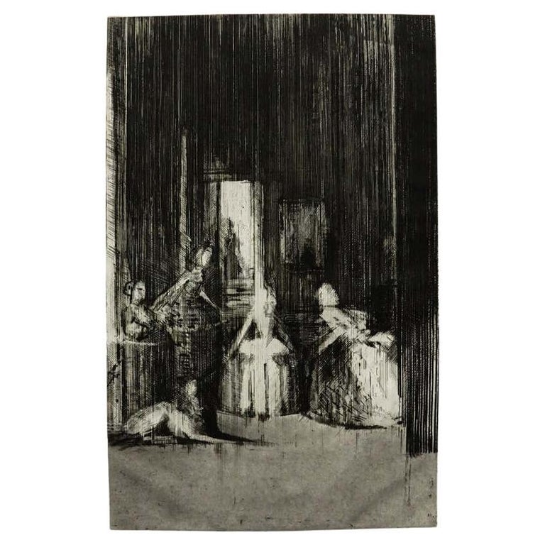Pierre Collin Meninas Etching, 1992 For Sale at 1stDibs