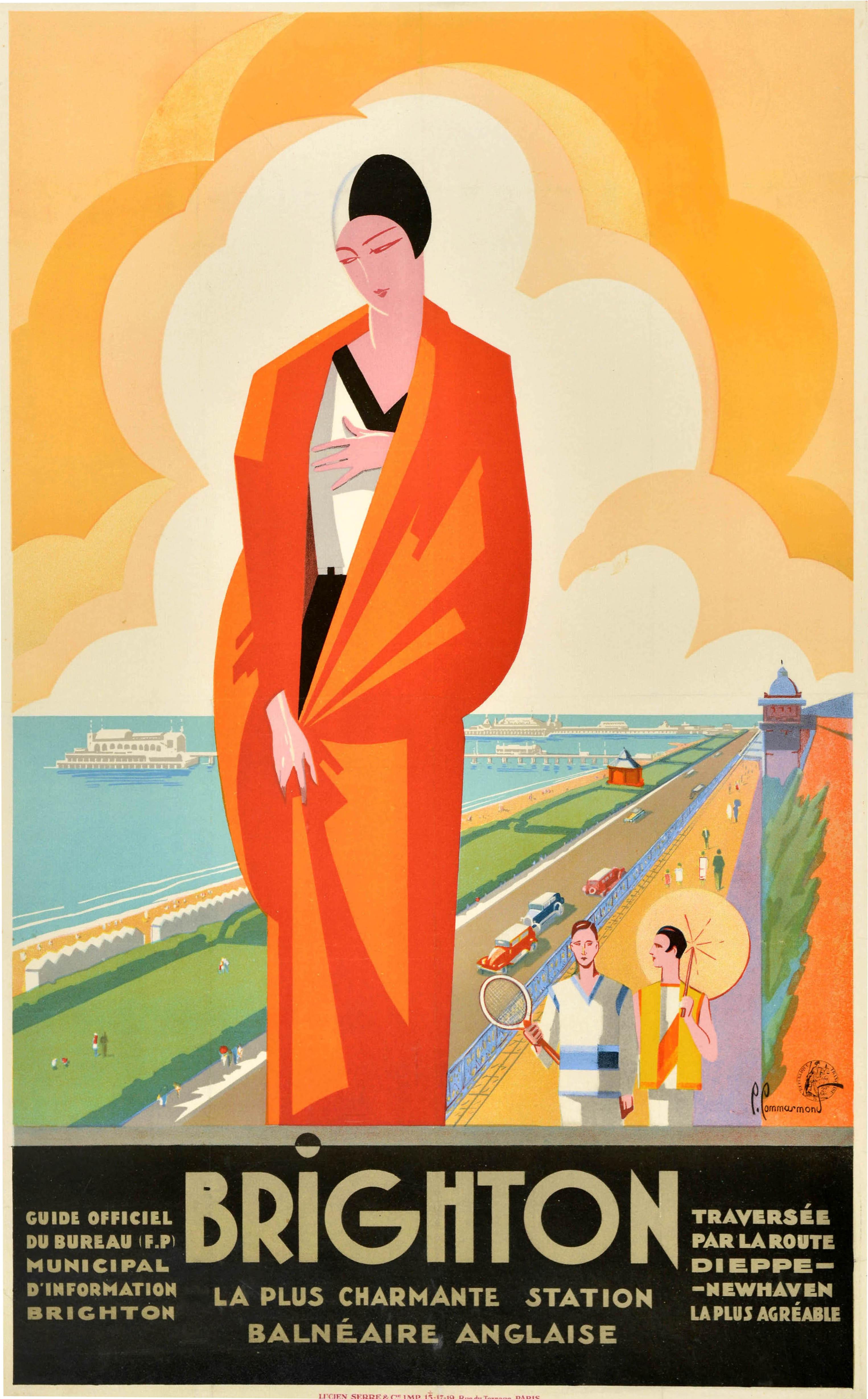 Pierre Commarmond - Original Antique Travel Poster Brighton Charming ...