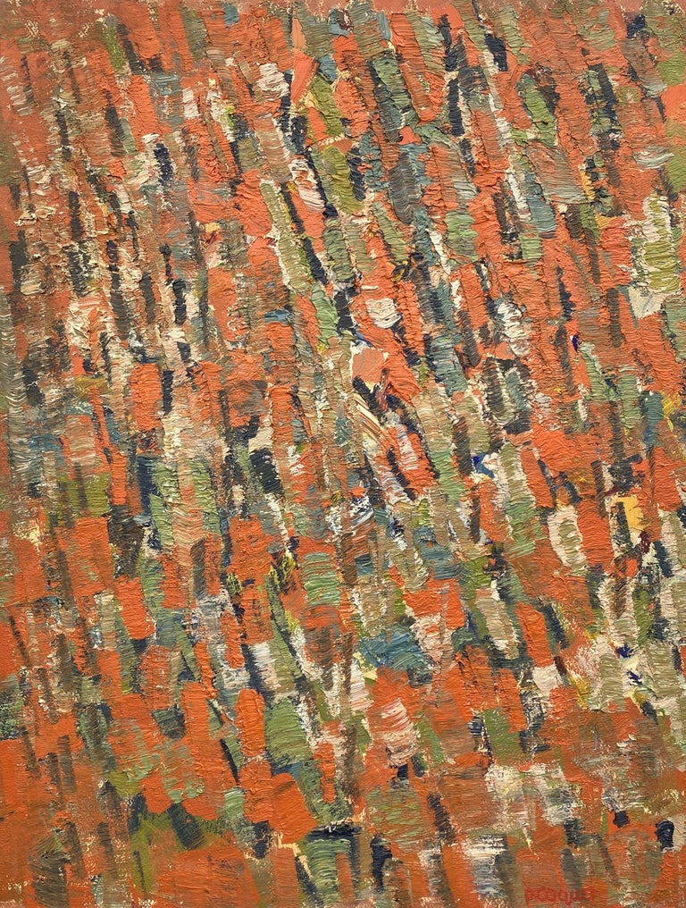 Pierre Coquet - Composition abstraite orange /Orange abstract ...