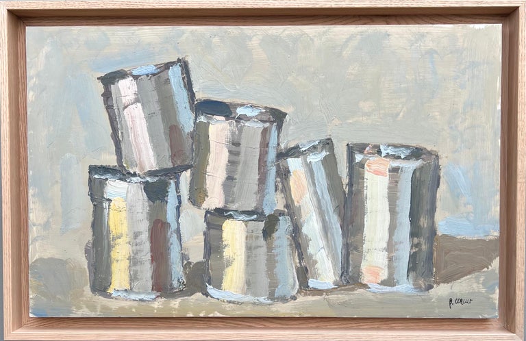 Pierre Coquet - Tin cans, oil painting by Pierre Coquet For Sale at 1stDibs