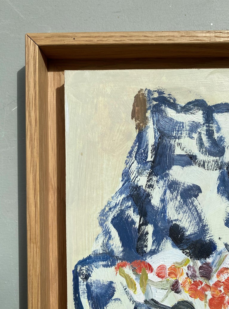 Pierre Coquet - L'étole aux cerises/Blue stole with cherries For Sale ...
