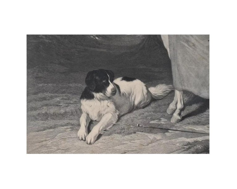 Pierre Cottin After Alfred Dedreux, Alone at the Rendezvoous, Mezzotint ...