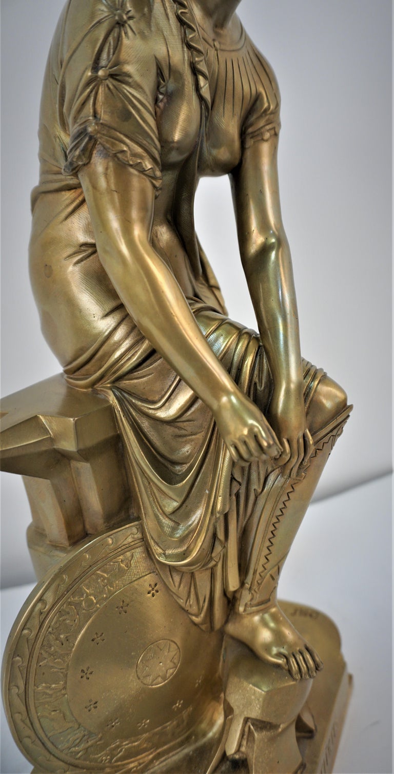 Pierre Eugene Emile Hebert « Thétis » - Sculpture en bronze de déesse ...