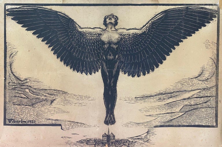 Pierre Eugène Vibert - Deployed angel For Sale at 1stDibs