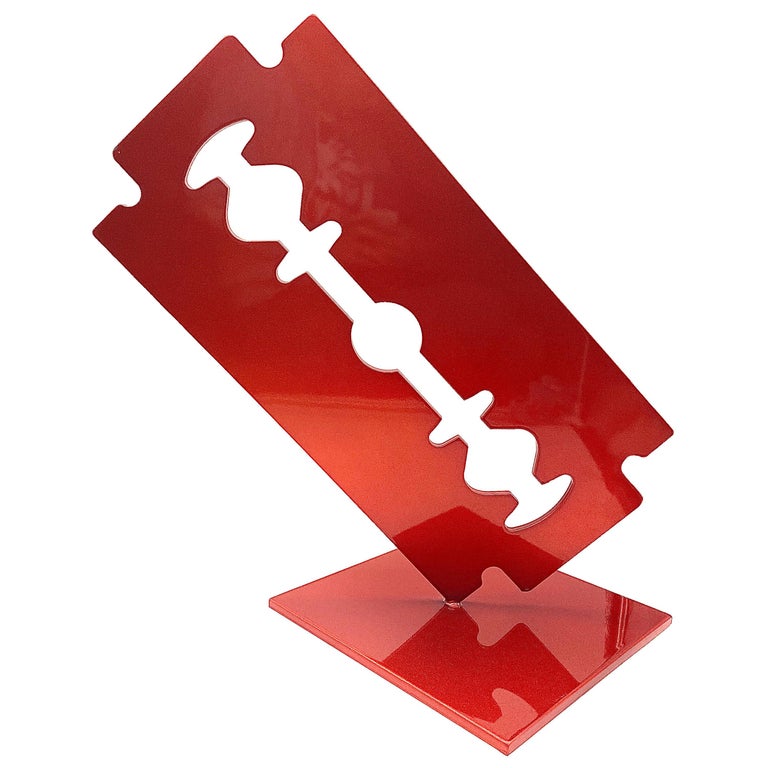 Pierre Fava Lame Steel Sculpture Cut in the Laser For Sale at 1stDibs