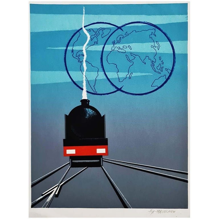 Pierre Fix-Masseau - Original lithography made by Pierre Fix-Masseau ...