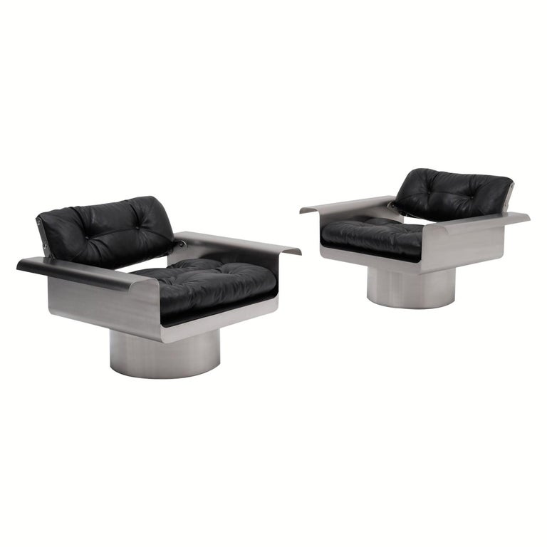 Pierre Folie ‘Douglas’ Lounge Chairs Early Edition, France, 1960’s For ...