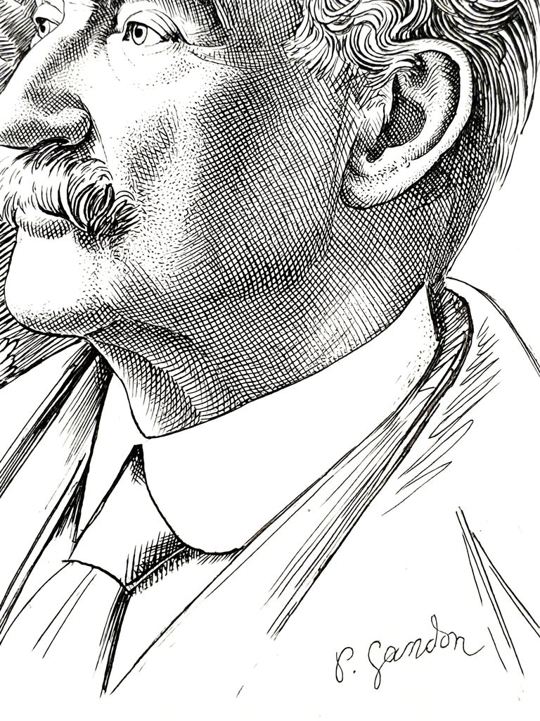 Pierre Gandon - Pierre Gandon - Portrait - Original Lithograph For Sale ...