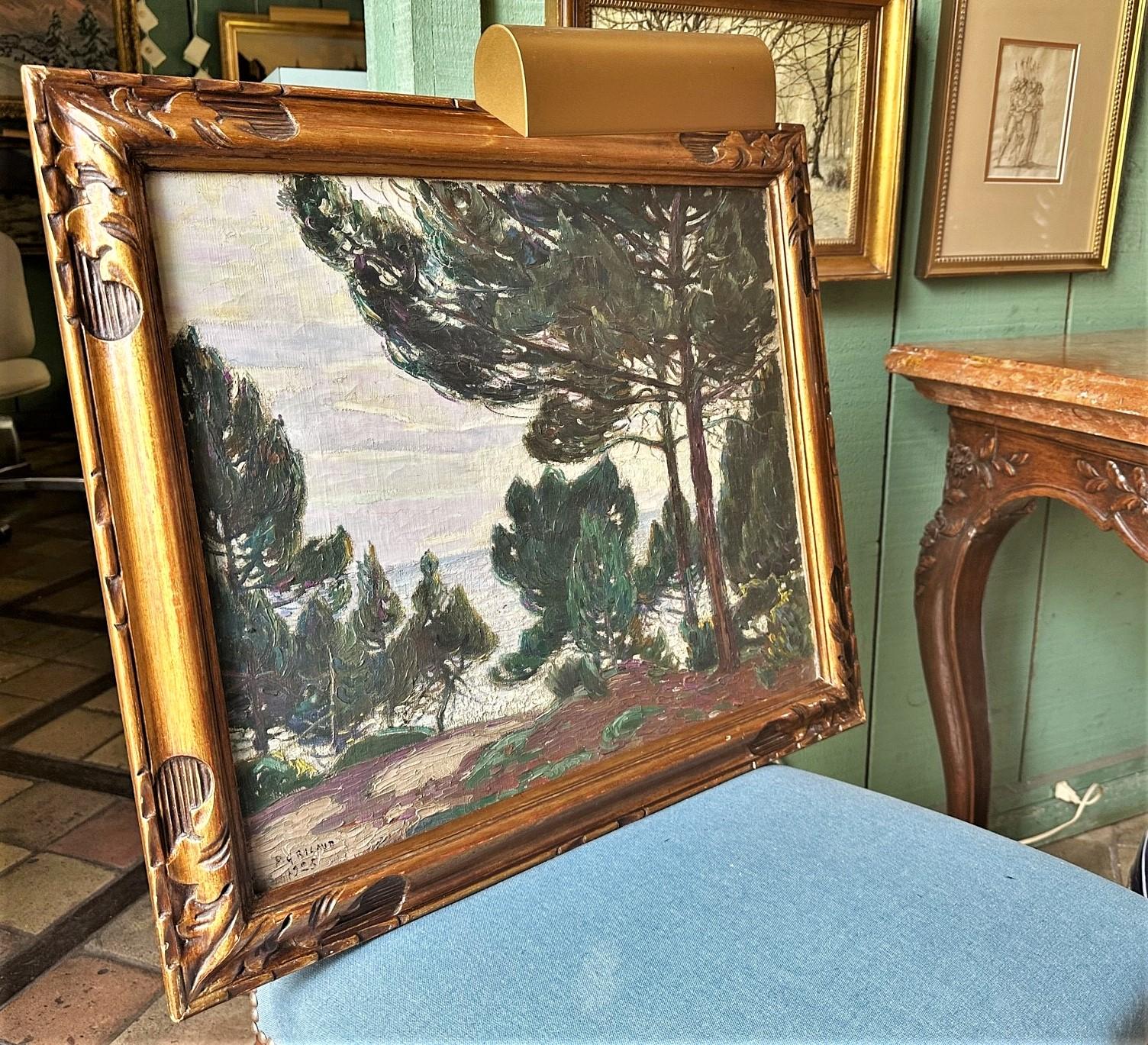 Pierre Gaston Rigaud Oil on Canvas Painting "Arbres" Trees French ...