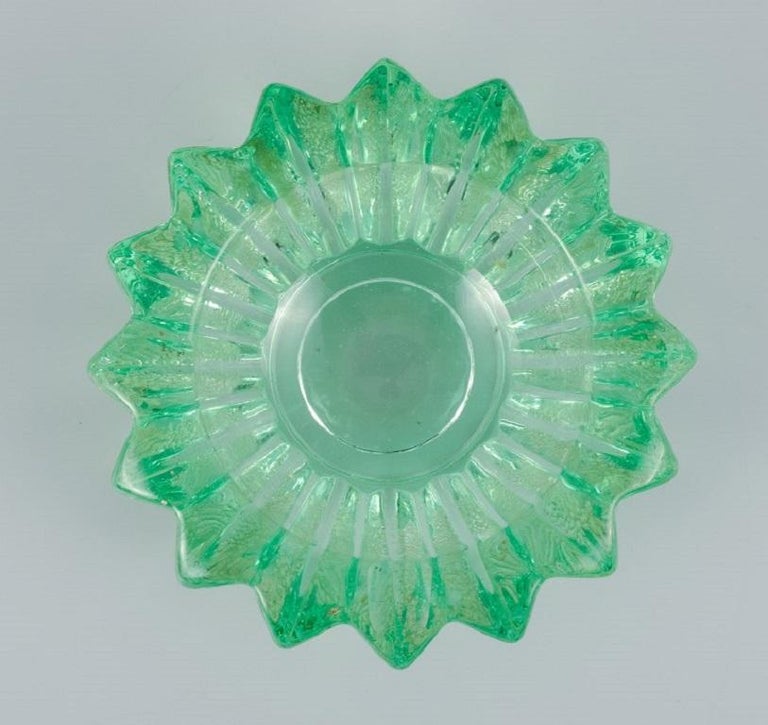 Pierre Gire '1901-1984', Aka Pierre D'aesn, France, Green Art Glass ...