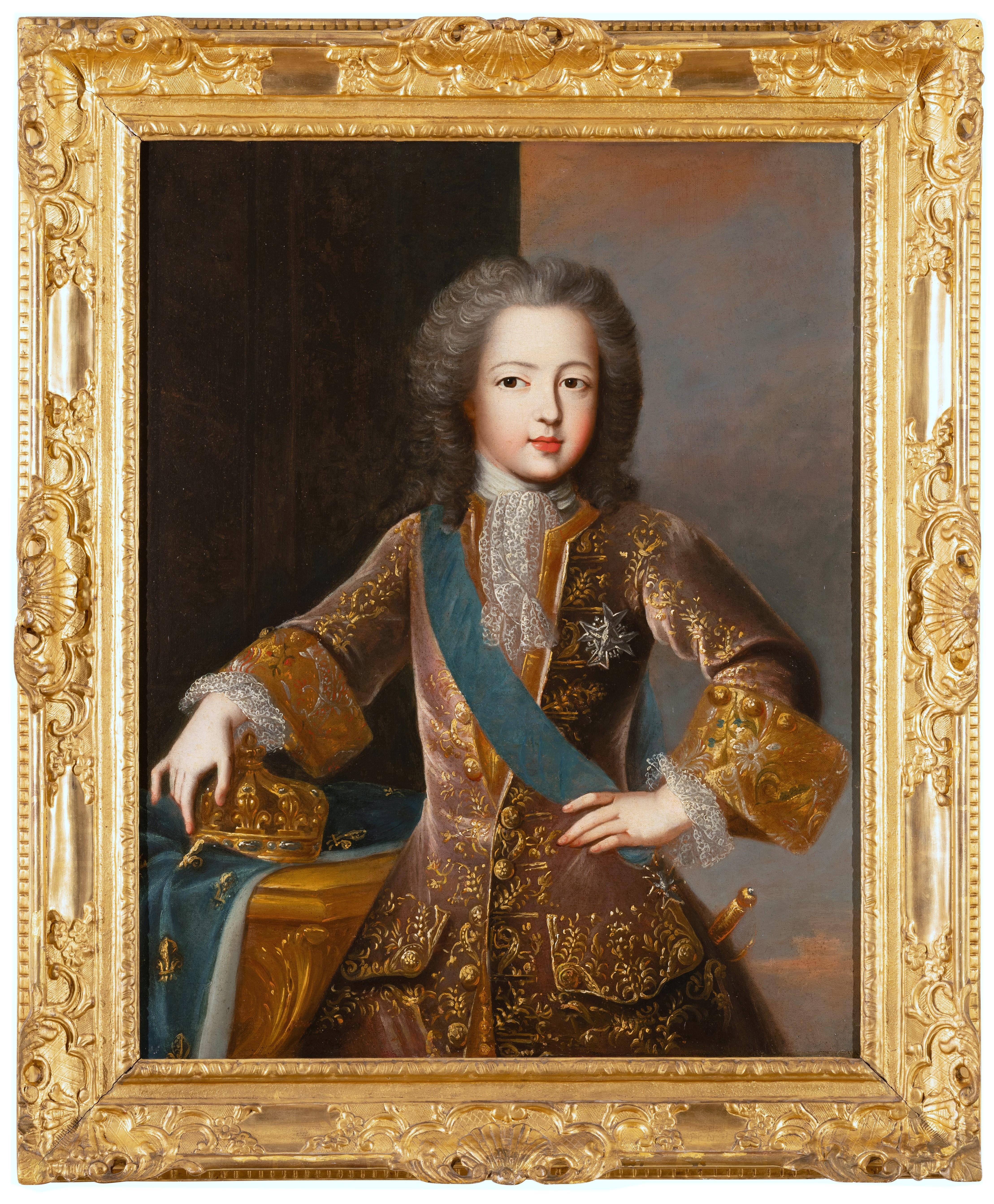 Portrait of French King Louis XV, studio of Pierre Gobert, Paris, 18th ...