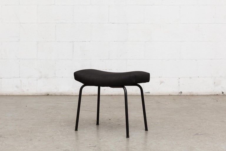 Pierre Guariche 'Attributed' Upholstered Foot Stool For Sale at 1stDibs