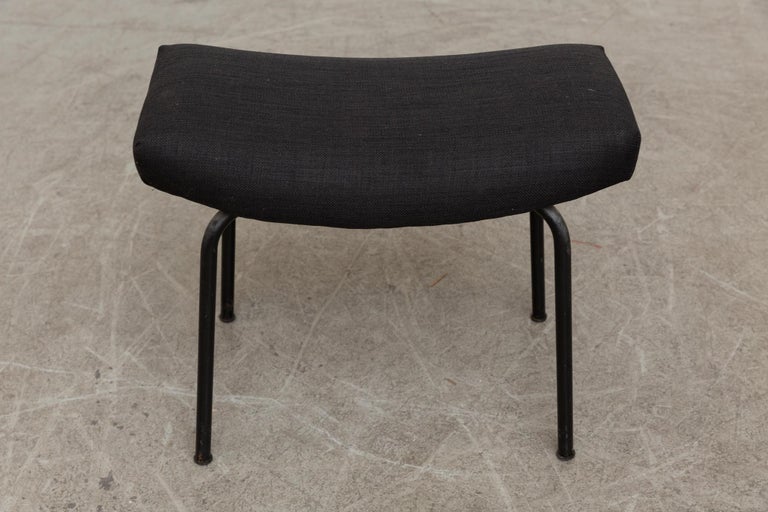 Pierre Guariche 'Attributed' Upholstered Foot Stool For Sale at 1stDibs