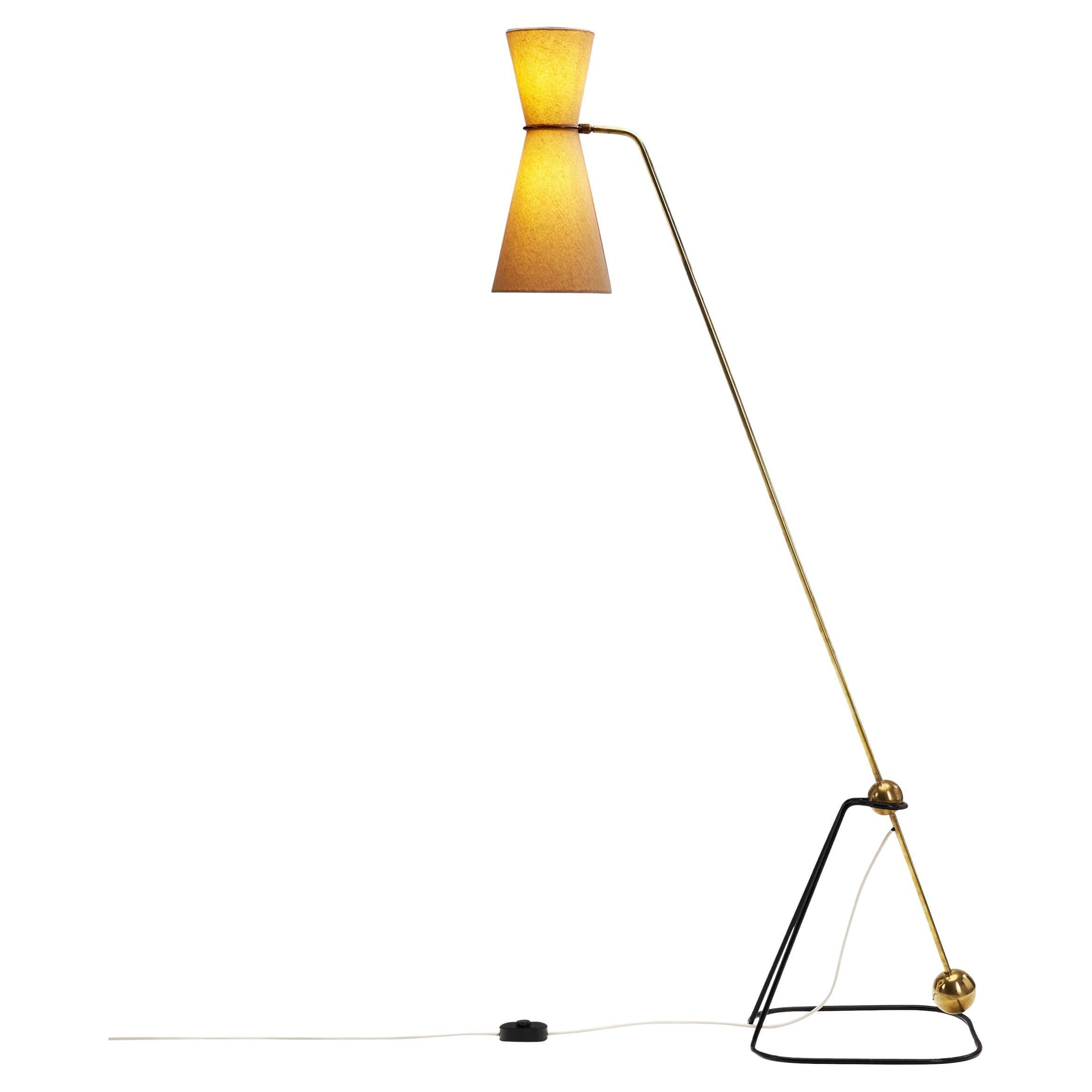 Pierre Guariche Model "G2" Swinging Floor Lamp Edition Disderot, France ...