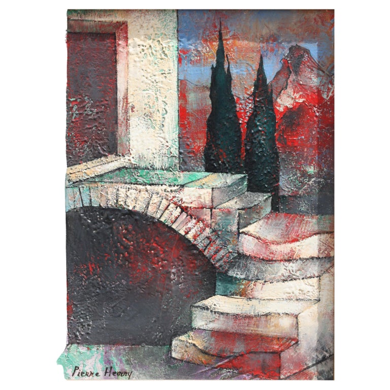 PIERRE-HENRY (1924-2015) Painting, Oil on canvas For Sale at 1stDibs