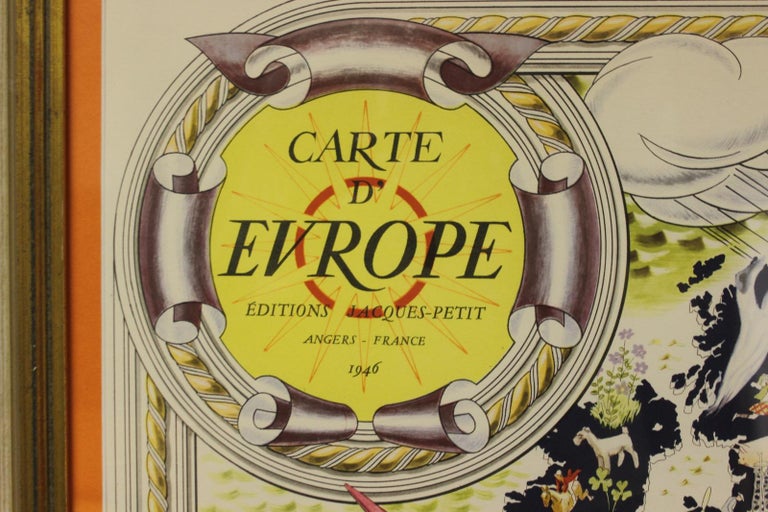 Pierre Herault - Carte D'Europe For Sale at 1stDibs