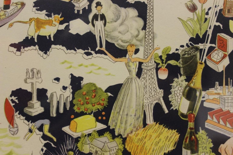 Pierre Herault - Carte D'Europe For Sale at 1stDibs