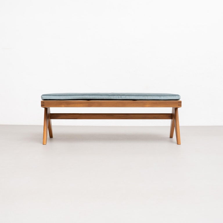 Pierre Jeanneret 057 Civil Bench with Cushion by Cassina For Sale at ...