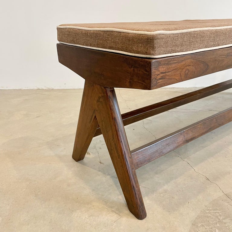 Pierre Jeanneret Bench, 1950s Chandigargh For Sale at 1stDibs