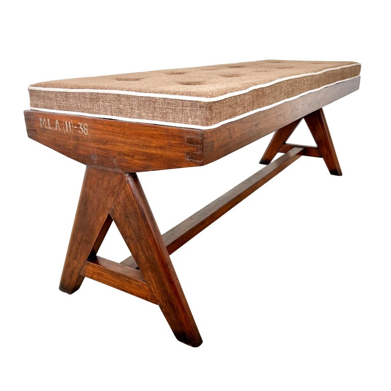 Pierre Jeanneret Bench, 1950s Chandigargh For Sale at 1stDibs