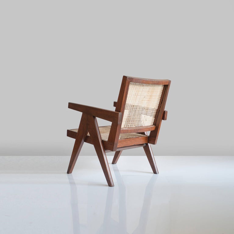 Pierre Jeanneret PJ-SI-29-A Easy Cane Chair / Authentic Mid-Century ...
