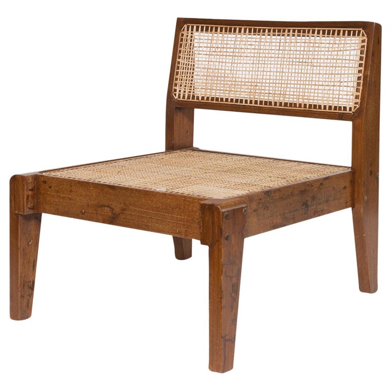 Pierre Jeanneret Low Fireside Chair at 1stDibs