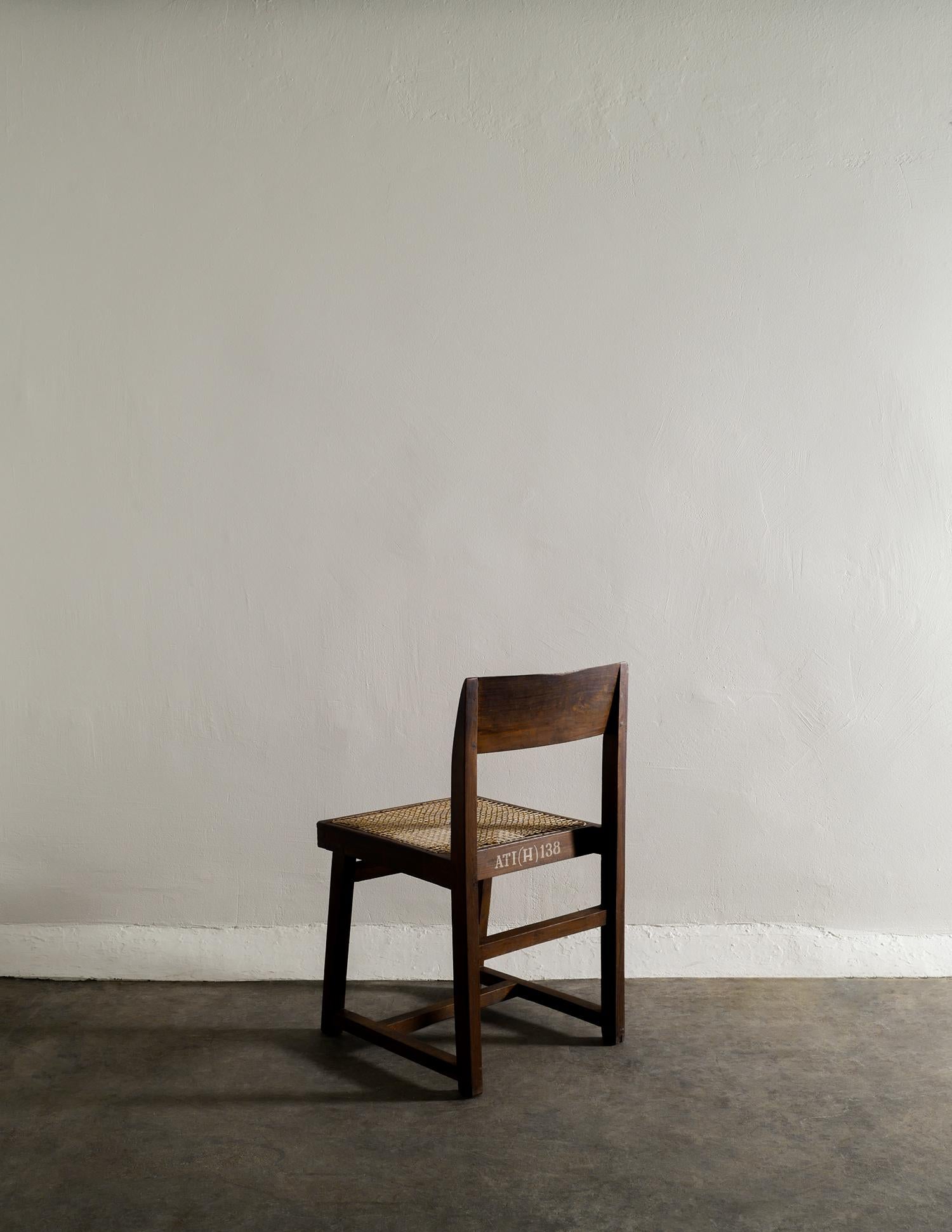 Pierre Jeanneret Midcentury "Box Chair" in Teak Produced in India ...