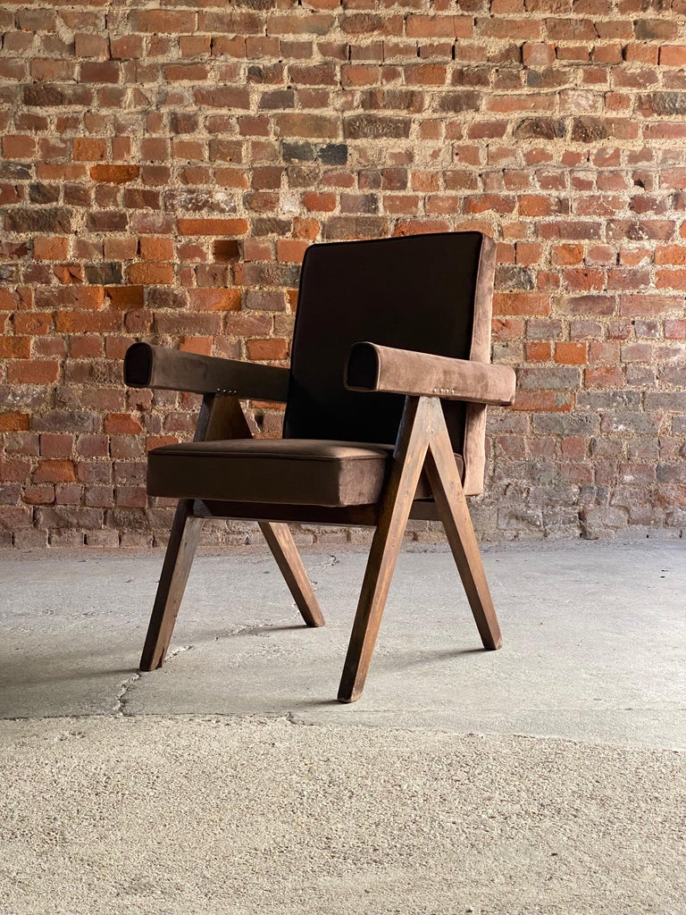 Pierre Jeanneret Committee Chair Brown Certificate by Jacques Dworczak ...