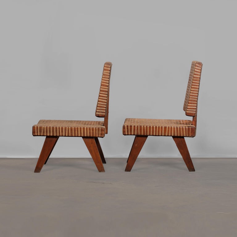 Pierre Jeanneret PJ-Rare Chair Set / Authentic Mid-Century Modern For ...