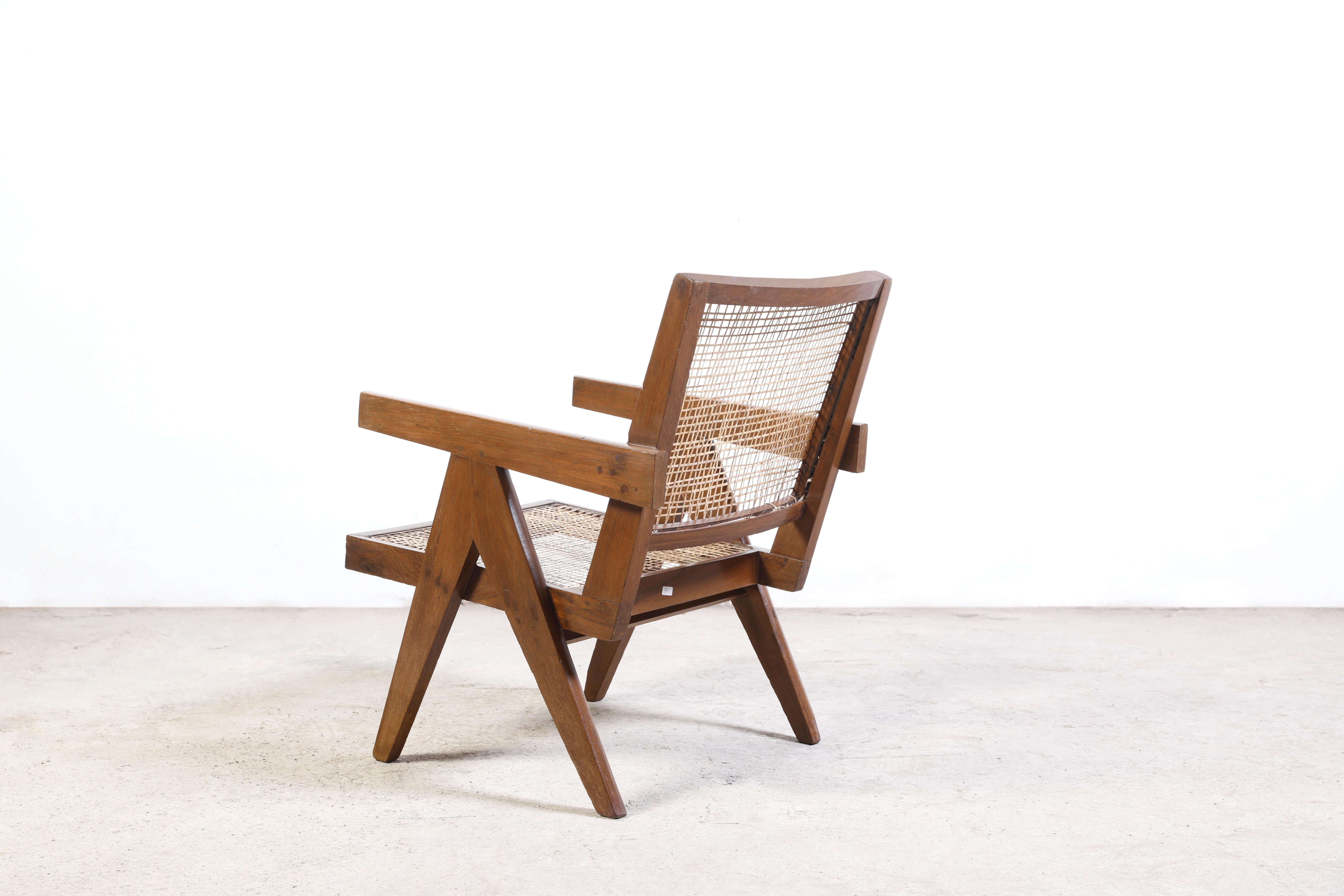 Pierre Jeanneret PJ-SI-29-A Pair Easy Chairs / Authentic Mid-Century ...