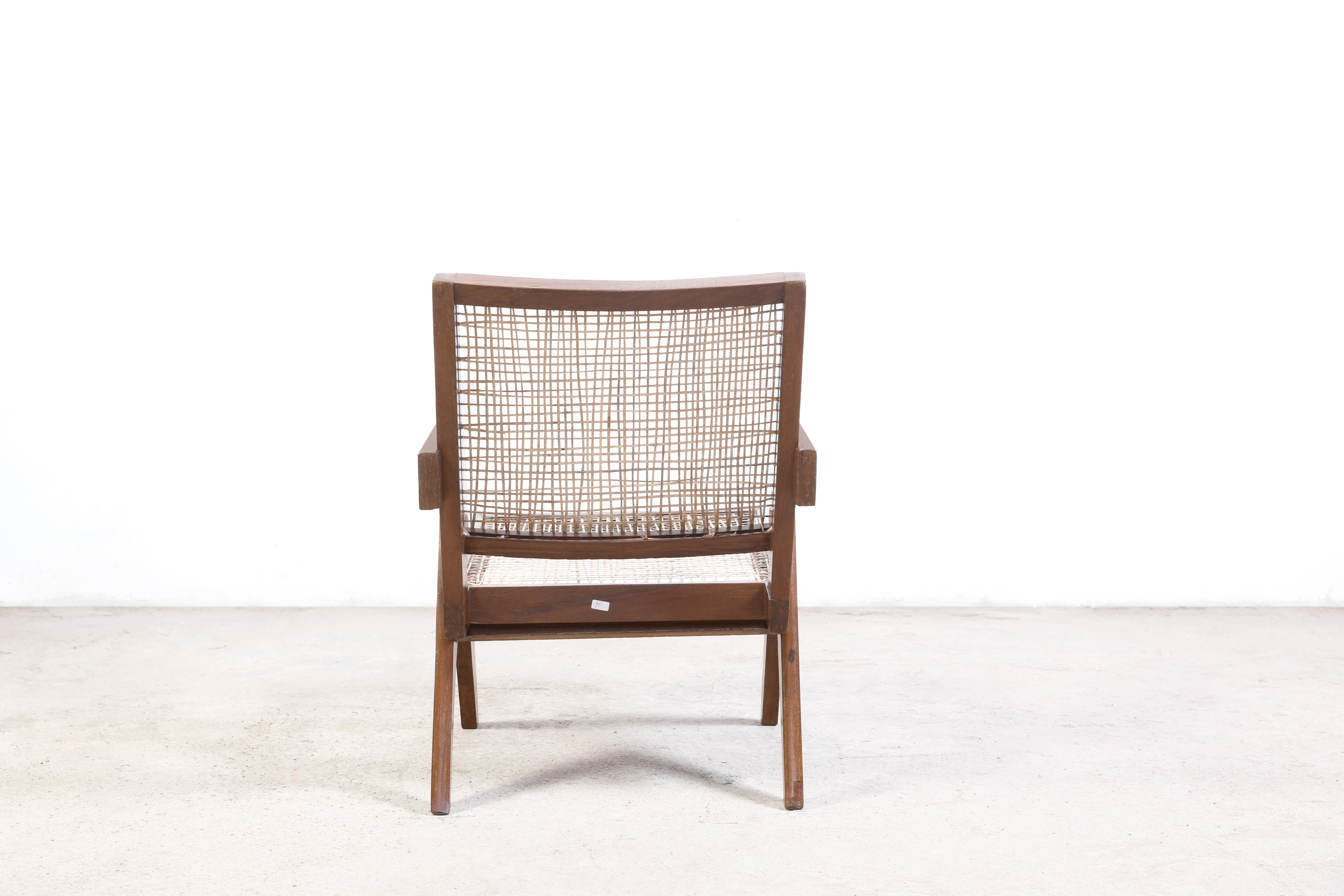 Pierre Jeanneret PJ-SI-29-A Pair Easy Chairs / Authentic Mid-Century ...