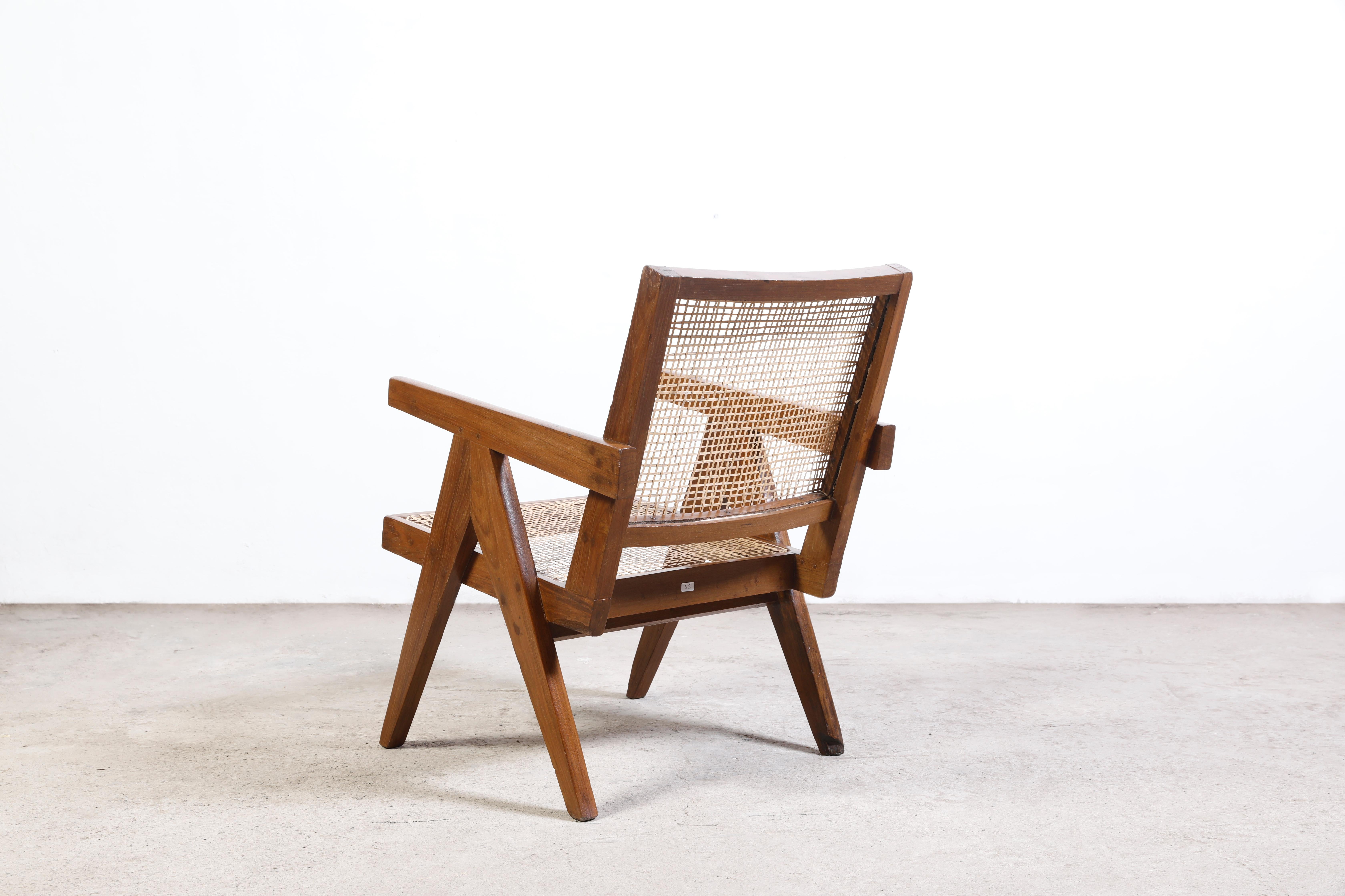 Pierre Jeanneret PJ-SI-29-A Pair Easy Chairs / Authentic Mid-Century ...