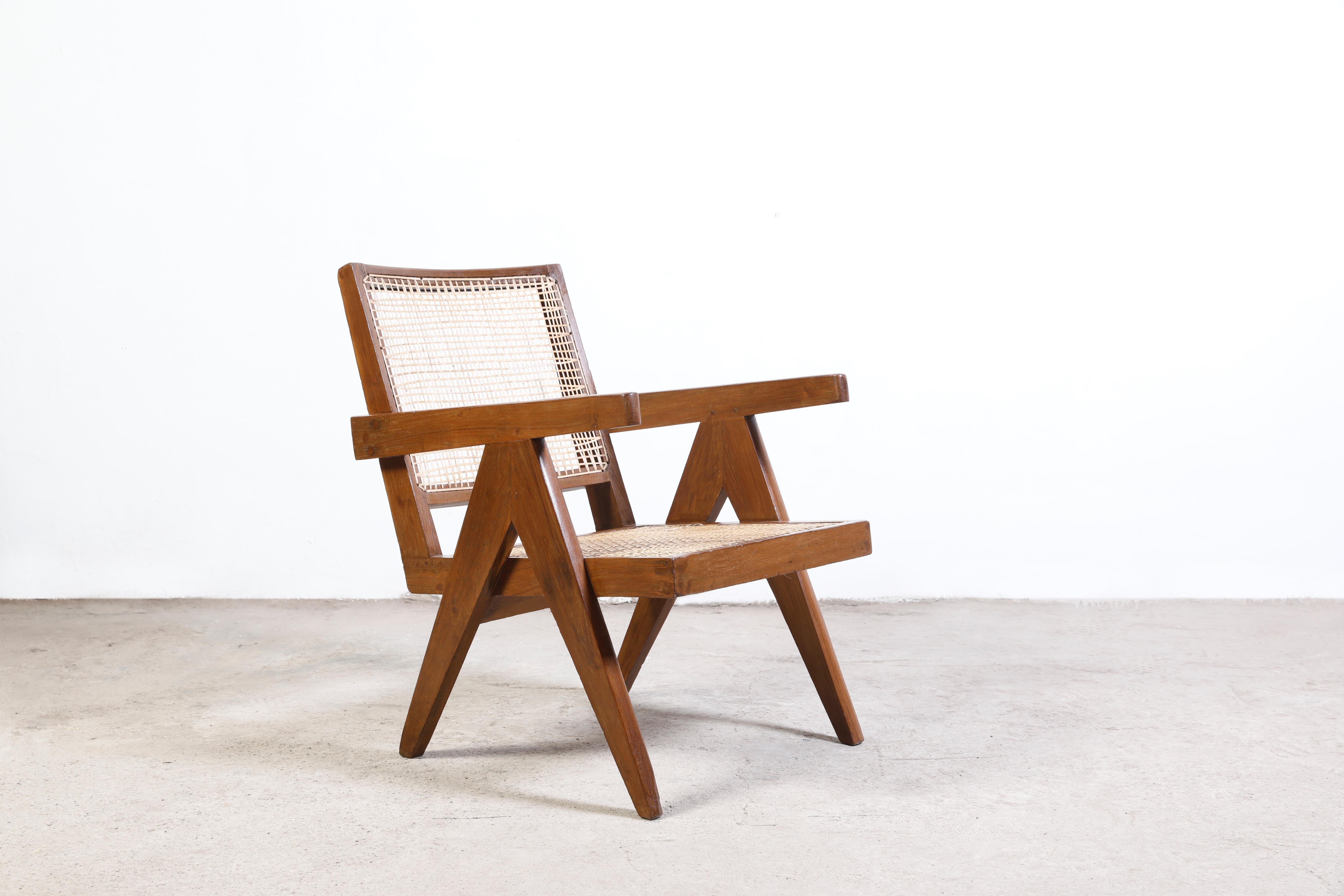 Pierre Jeanneret PJ-SI-29-A Pair Easy Chairs / Authentic Mid-Century ...