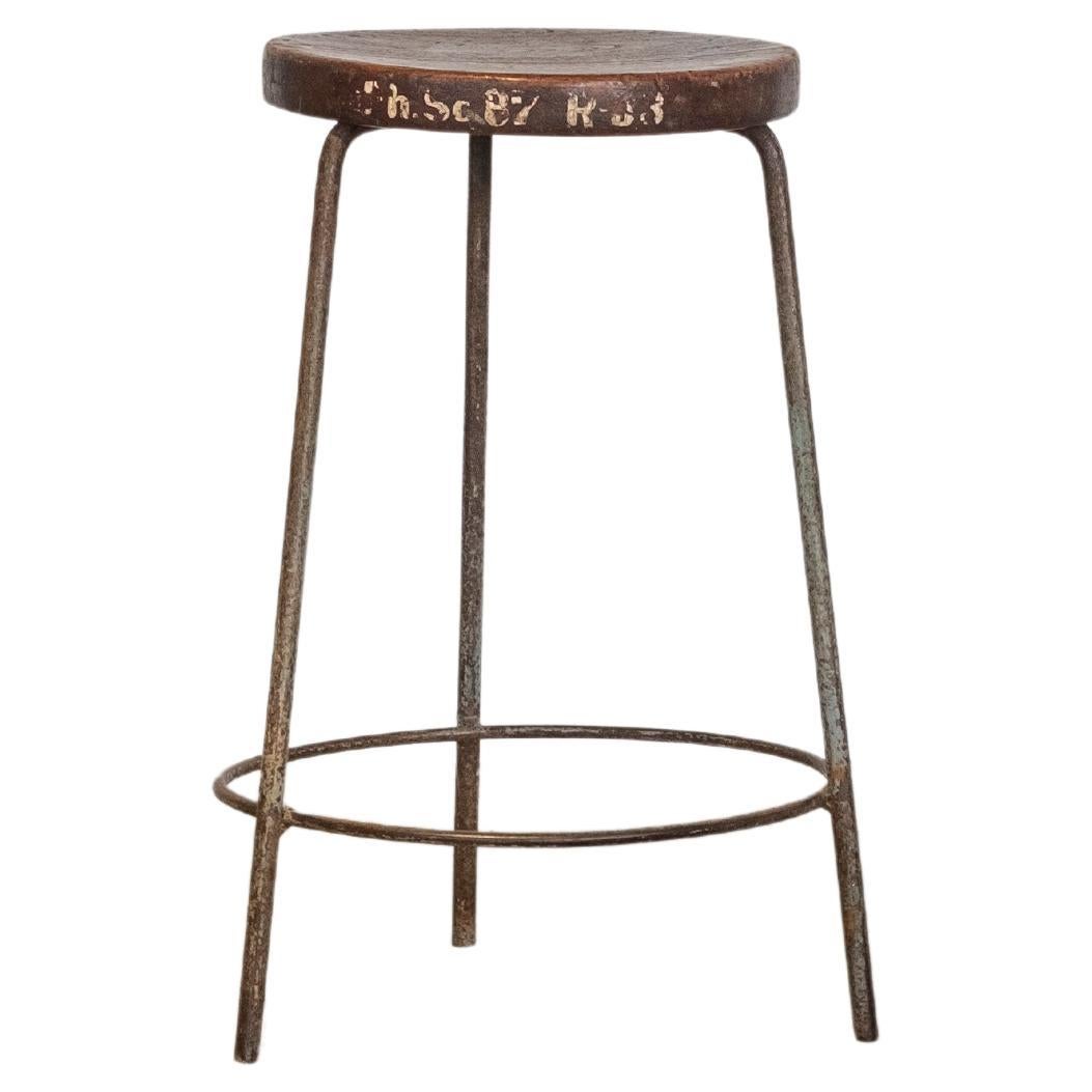 Pierre Jeanneret, Stool Ref PJ-SI-57-B, 1960 For Sale at 1stDibs
