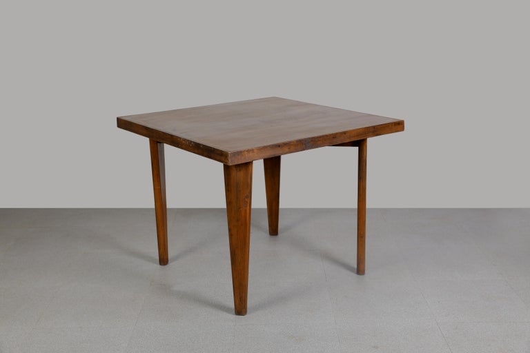 Pierre Jeanneret PJ-TA-04-A Square Table / Authentic Mid-Century ...