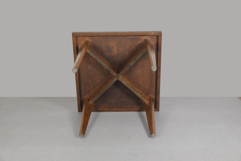 Pierre Jeanneret PJ-TA-04-A Square Table / Authentic Mid-Century ...