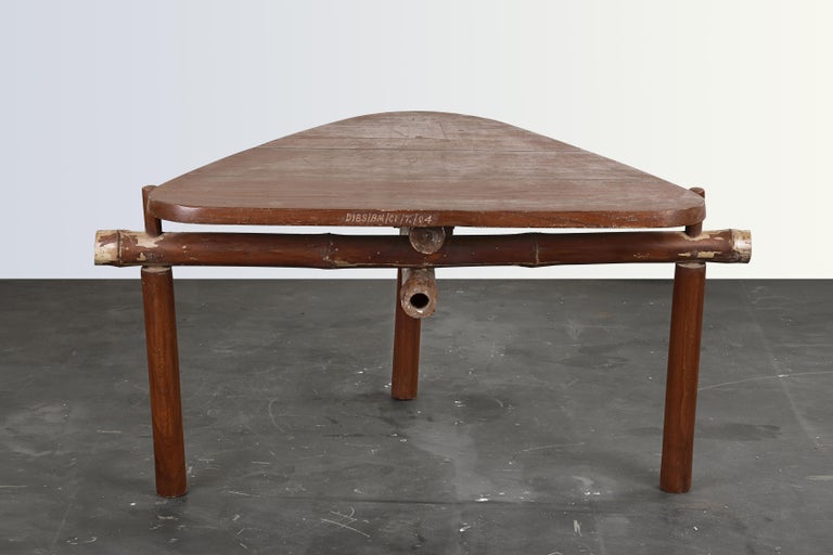 Pierre Jeanneret PJ-TB-03-A Triangular Side Table / Authentic Mid ...