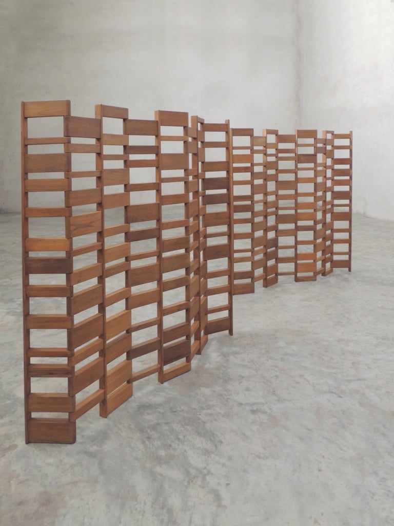 Contemporary Teak Room Divider For Sale at 1stDibs