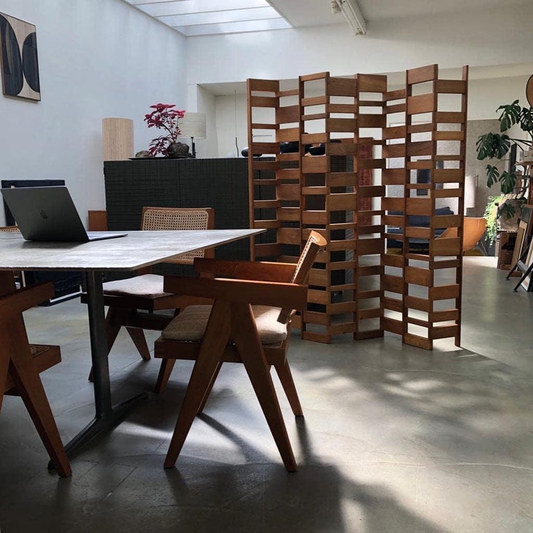 Contemporary Teak Room Divider For Sale at 1stDibs