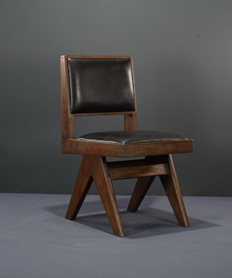 Pierre Jeanneret Set of 4 Chairs PJ-SI-25-E / Authentic Mid-Century ...