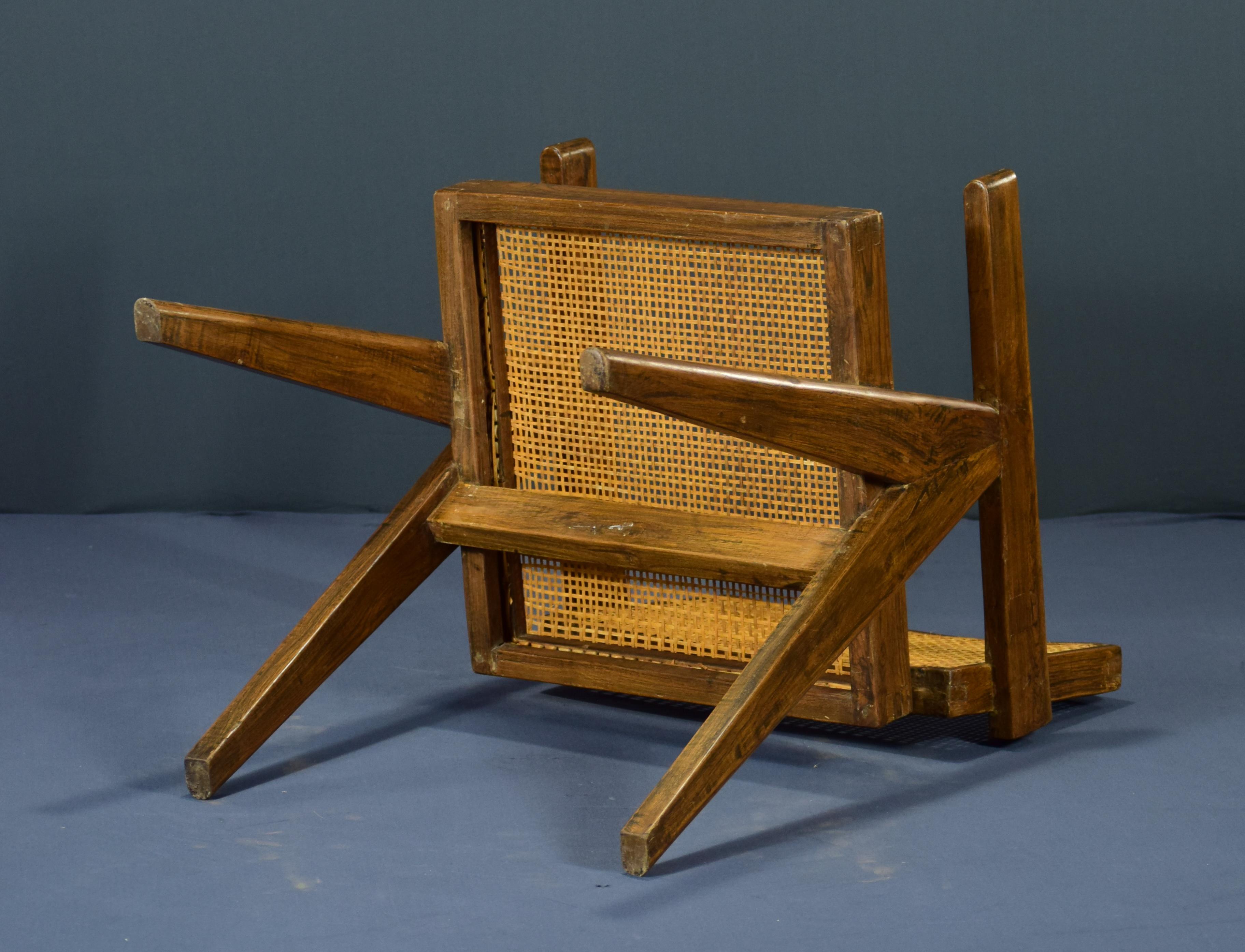 Pierre Jeanneret Set of 4 Chairs PJ-SI-28-A / Authentic Mid-Century ...