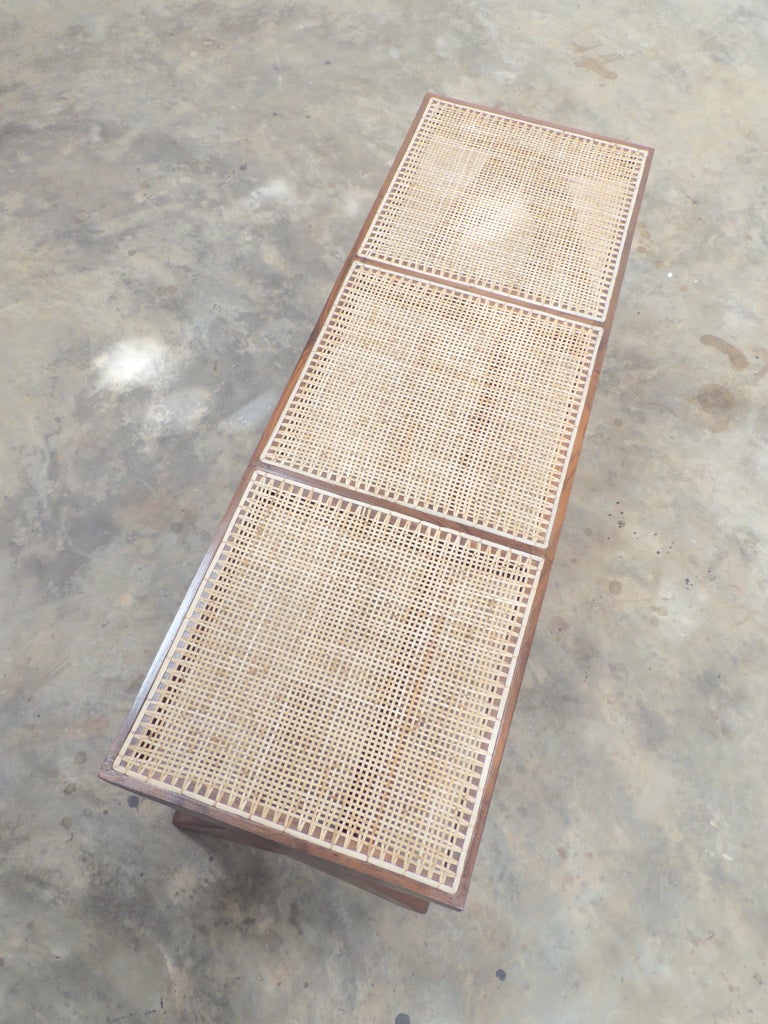 Pierre Jeanneret's Bench, Hand-Sculpted Contemporary Re-Edition at 1stDibs