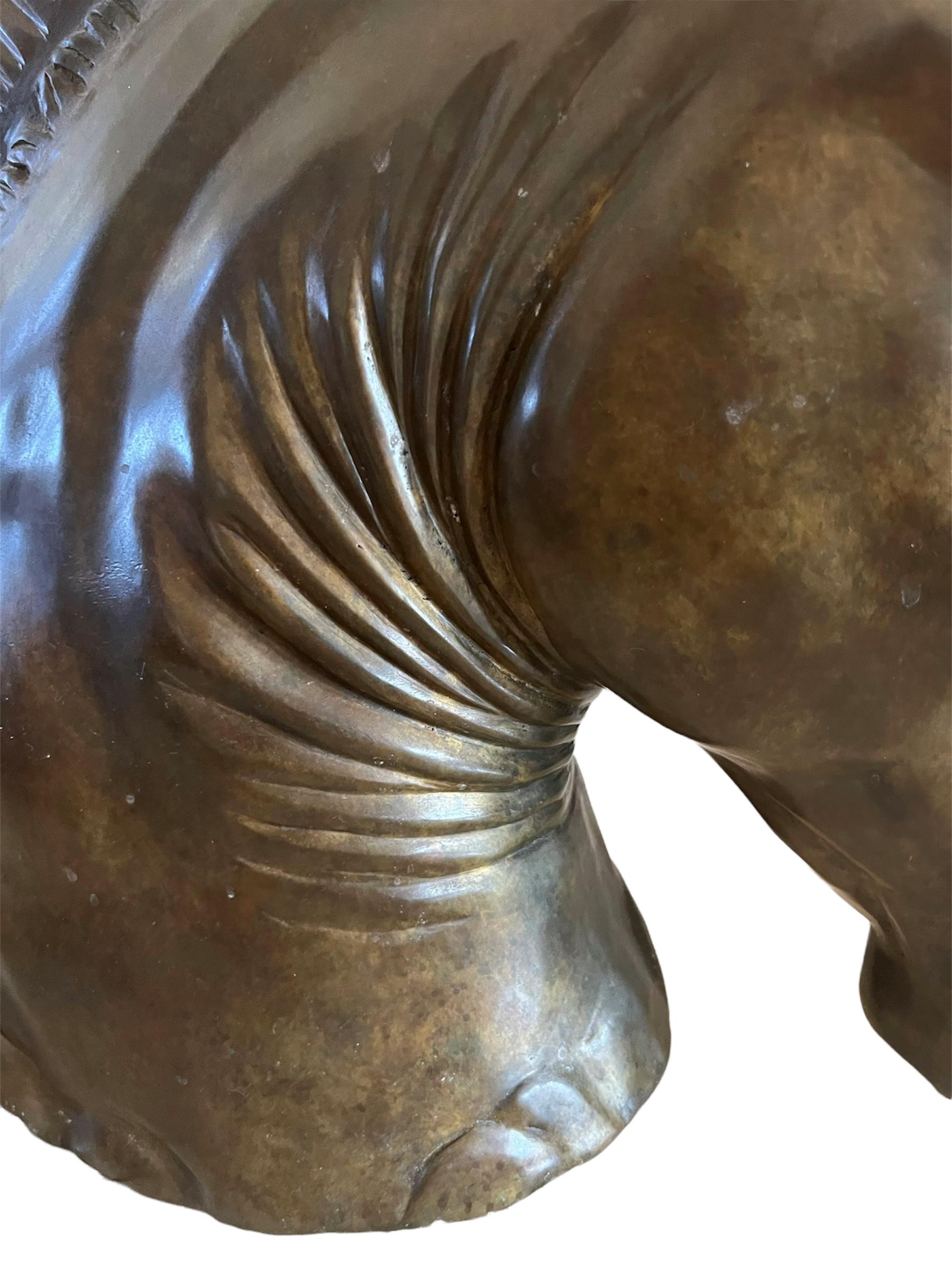 Pierre-Jules Mêne Bronze Horse Head Sculpture, 19th Century For Sale at ...